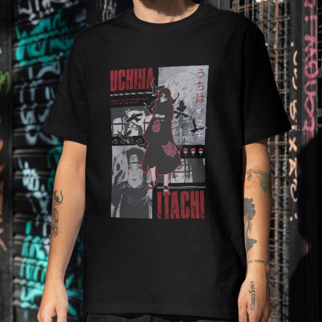 Itachi Uchiha T-shirt,naruto Anime Shirt, Akatsuki Shirt, Ninja Clan ...