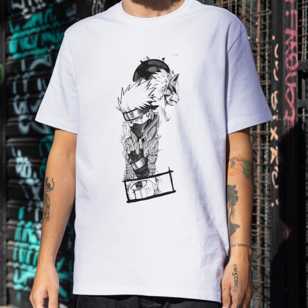 Naruto Anime T-shirt,kakashi T Shirt,japanese Manga Shirts,unique Anime ...