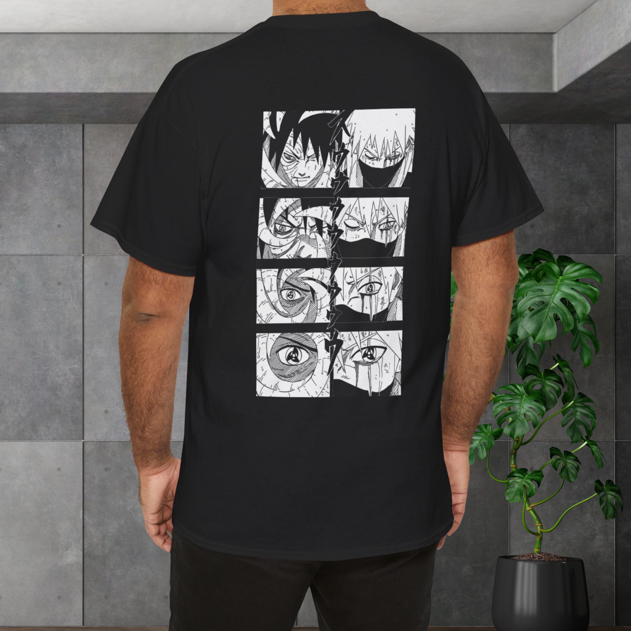 Naruto Anime T-shirt,kakashi & Obito T Shirt,japanese Manga Shirts ...