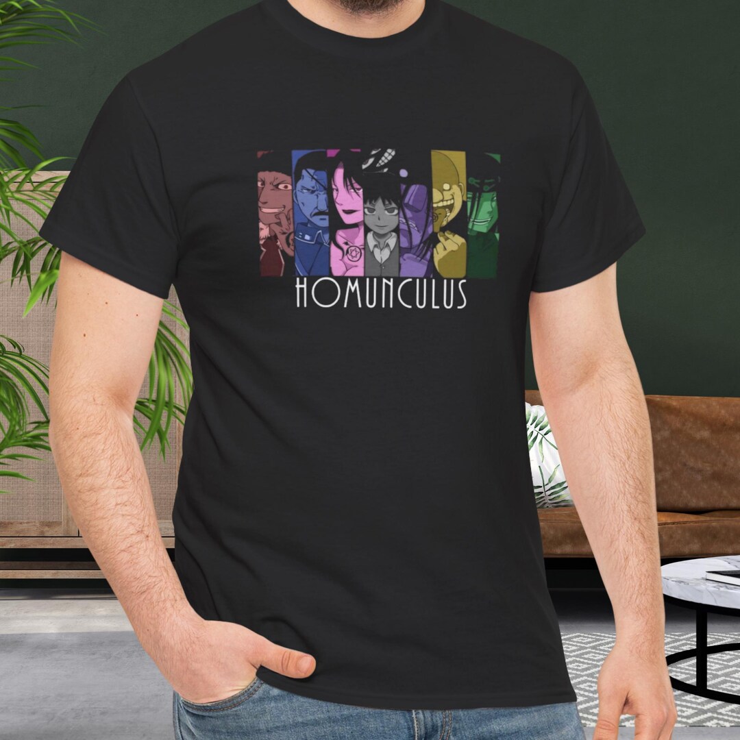 Fullmetal Alchemist T-shirt, Edward Elric Shirt, Anime Shirt, Alphonse ...