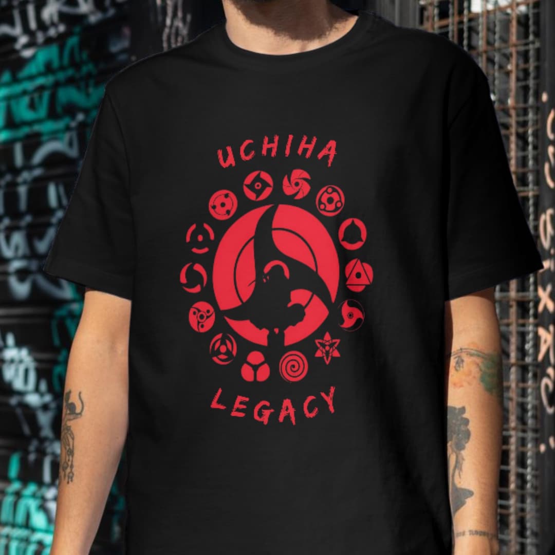 Naruto T-shirt,itachi Uchiha Shirt,anime Shirt,mangekyo Sharingan Tee ...