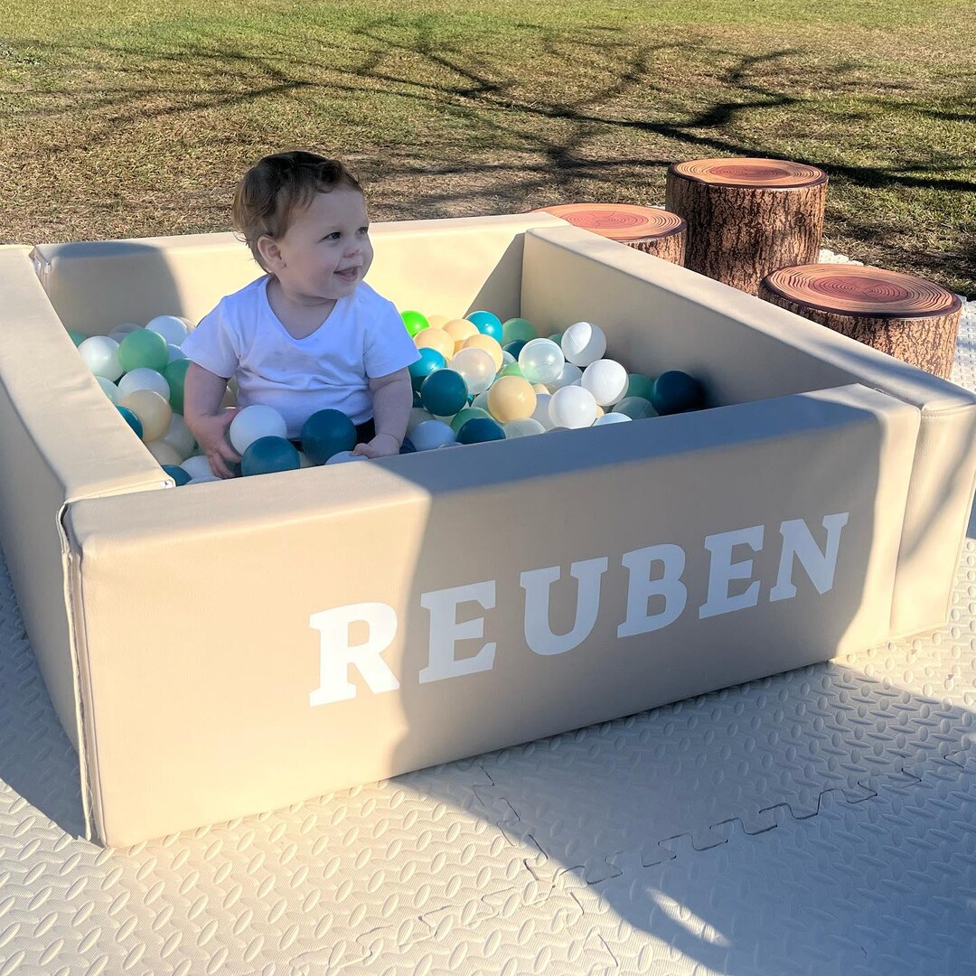 Personalized Ball Pit, Custom Ball Pool With Kid Name, Foam Indoor and ...