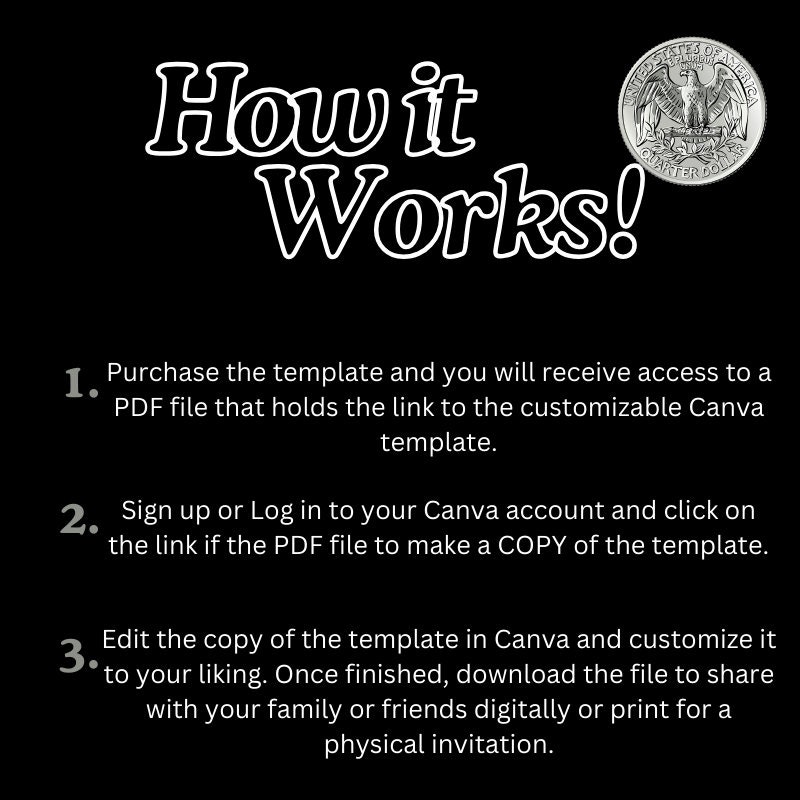 25th Quarter of a Century Birthday Invitation - Etsy