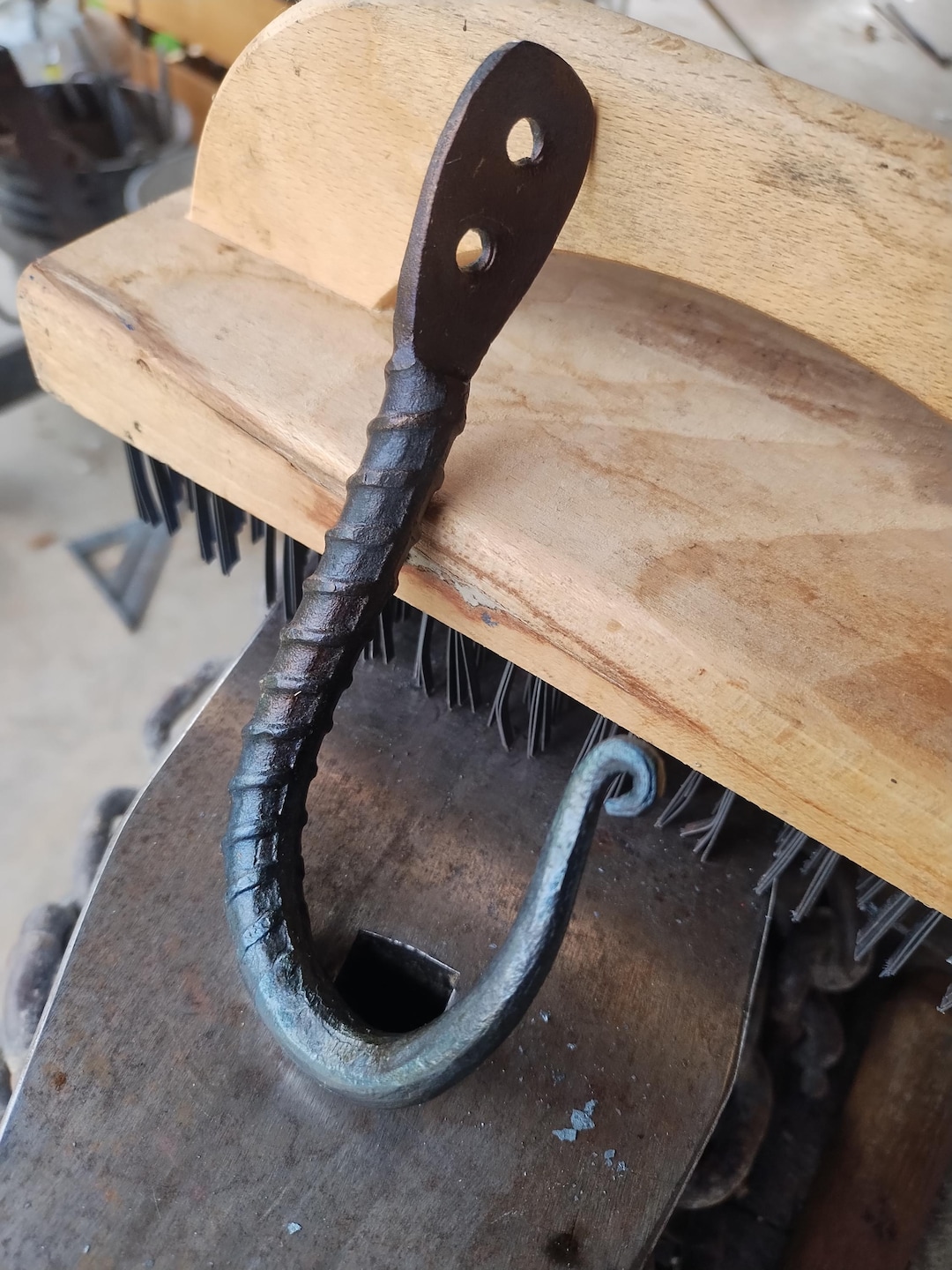 Hand Forged Wall Hook - Etsy