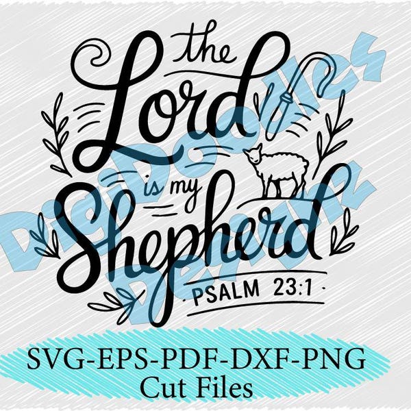 Psalm 23 Clipart - Etsy