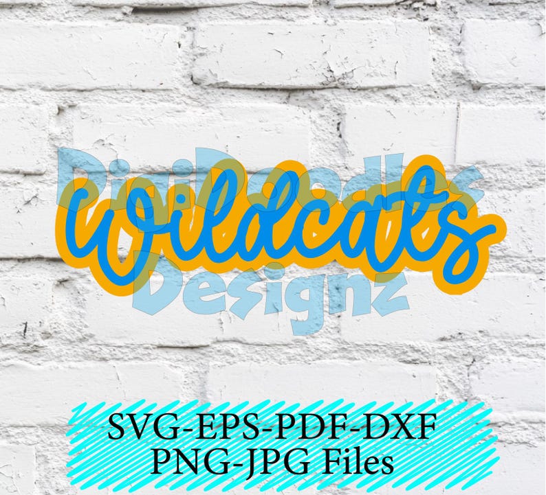 Wildcats SVG Cut File Cricut Silhouette Laser Engraving Etching PNG EPS ...