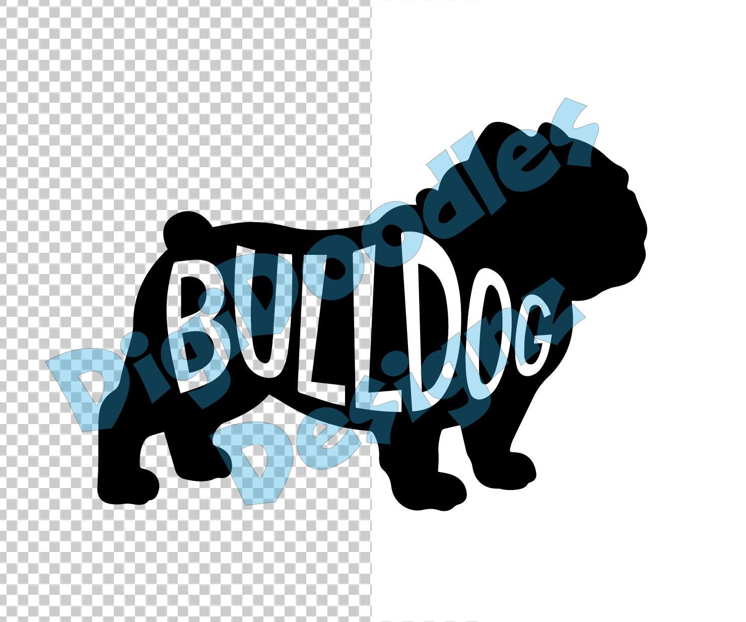 Bulldog Dog SVG Cut File Cricut Silhouette Laser Engraving Etching PNG ...