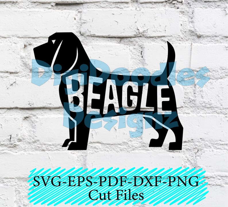 Beagle Dog SVG Cut File Cricut Silhouette Laser Engraving Etching PNG ...