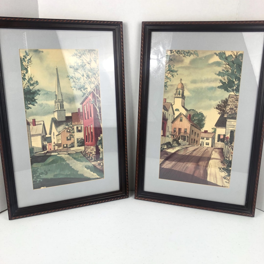 Water Color Paintings by Louis Victor - Etsy