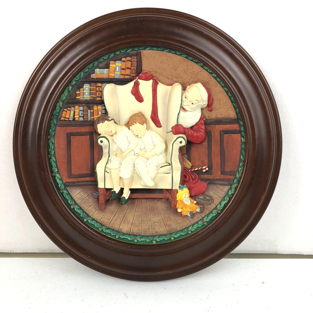 Norman Rockwell's Christmas Legacy Collectible 3D Plate - Etsy