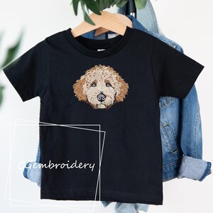 Brown Goldendoodle Embroidery Design, Cute Golden Doodle Dog Embroidery ...