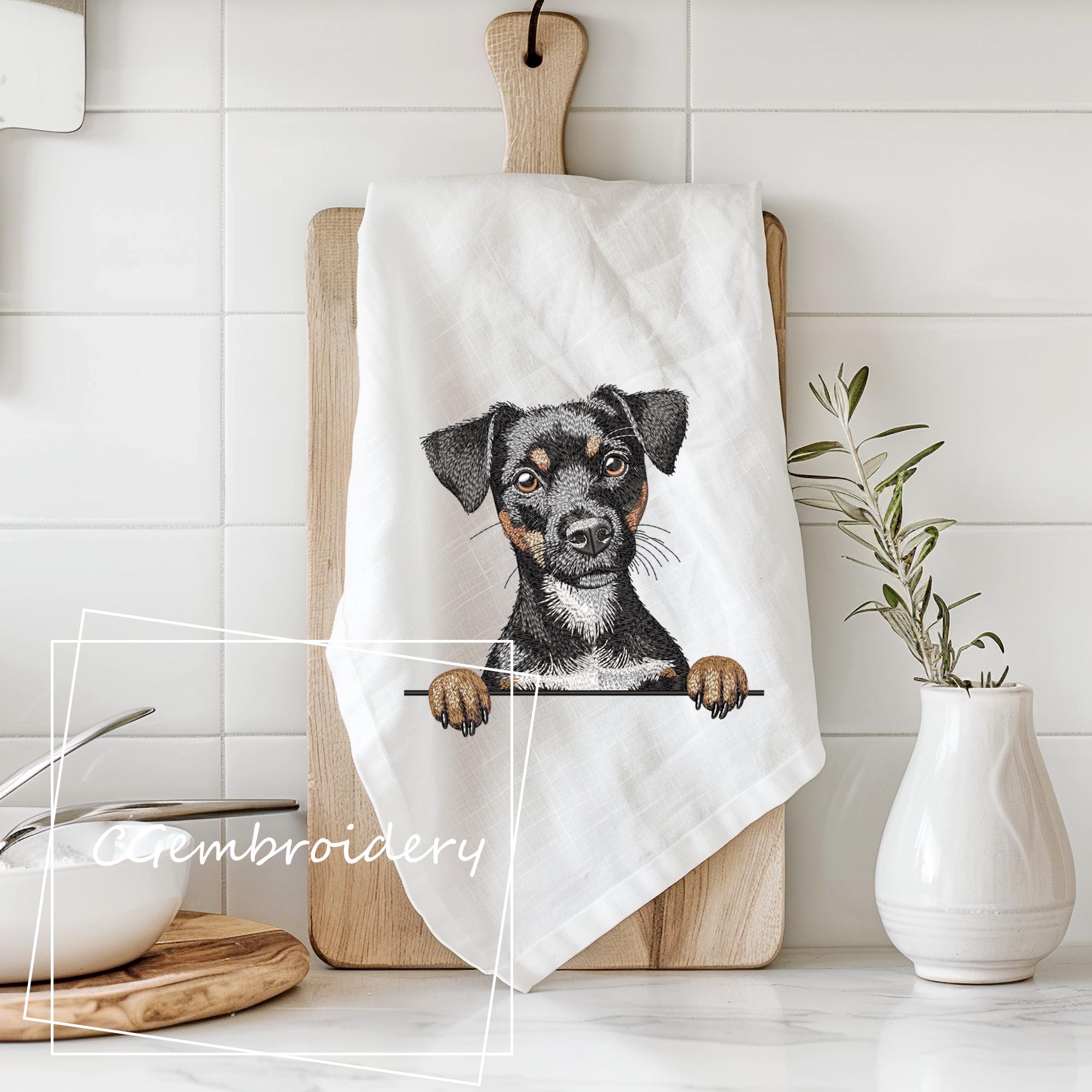 Jack Russell Terrier Embroidery Design, Cute Jack Russell Dog ...
