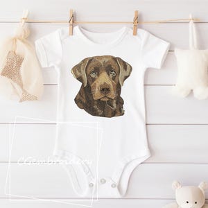 Chocolate Labrador Embroidery Design, Labrador Retriever Embroidery ...