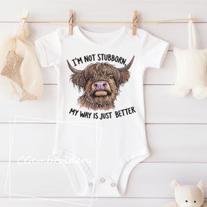 Funny Cow Embroidery Design I'm Not Stubborn, My Way is Better ...