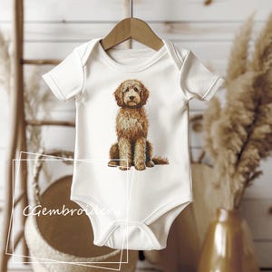 Brown Goldendoodle Embroidery Design, Cute Golden Doodle Dog Embroidery ...