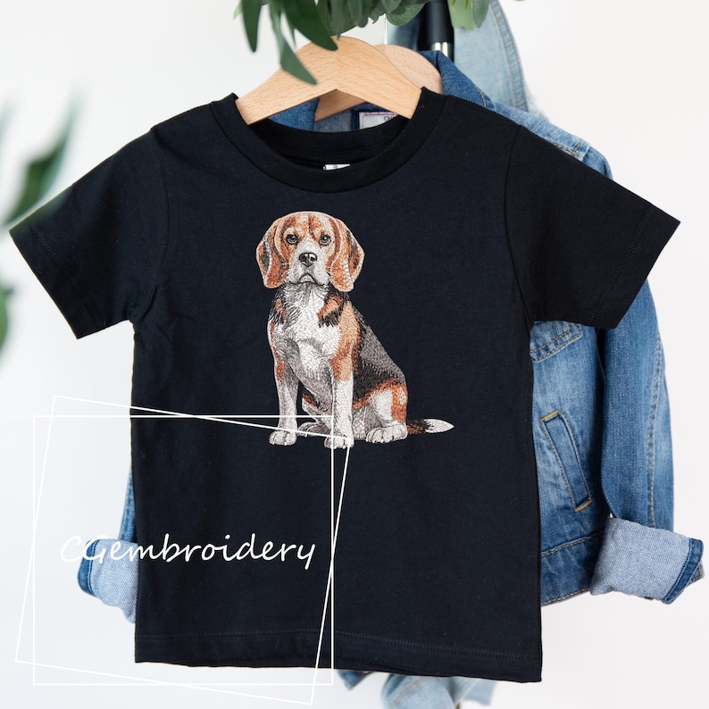 Beagle Dog Embroidery Design, Hunting Dog Embroidery File, Beagle Dog ...