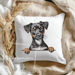 Jack Russell Terrier Embroidery Design, Cute Jack Russell Dog ...