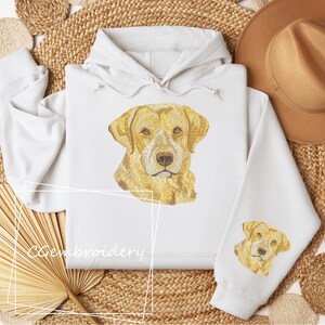 Yellow Labrador Embroidery Design, Labrador Retriever Embroidery File ...