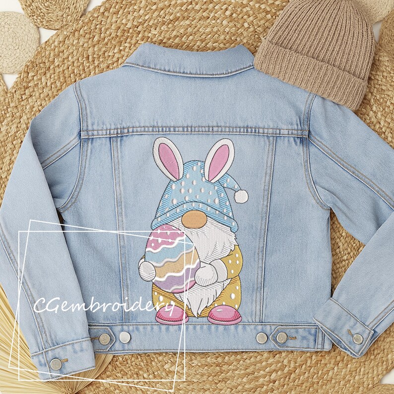 Easter Gnome Embroidery Design, Funny Gnome Embroidery, Spring Summer ...