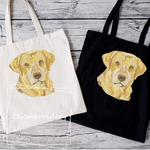 Yellow Labrador Embroidery Design, Labrador Retriever Embroidery File ...