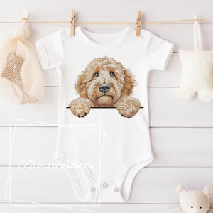 Goldendoodle Embroidery Design, Cute Golden Doodle Dog Embroidery File ...