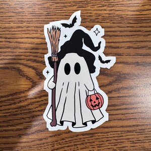 Variety of Halloween Stickers, Ghost Witches, Ghosts With Pumpkins ...
