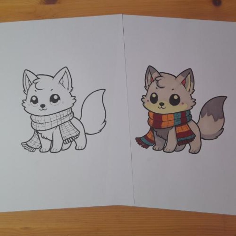 Printable Kids Coloring Pages, Cute Animals, Bold and Easy Coloring ...