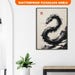 Japanese Sumi-e Snake Art Print – Metal Framed Wall Decor on Museum ...