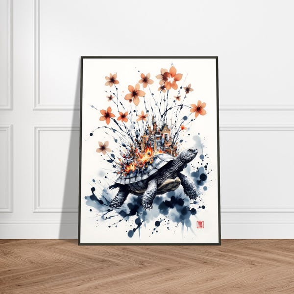 Steampunk Turtle Art - Etsy UK