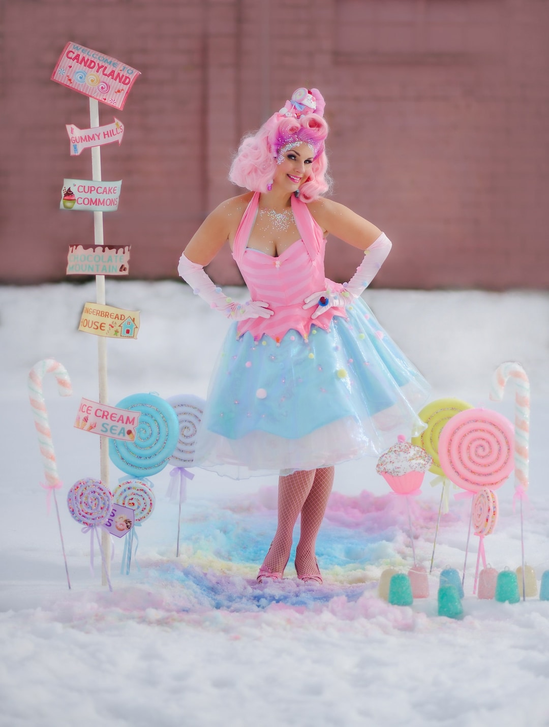 Candyland Inspired 50's Style Pinup Fairy Dress - Etsy