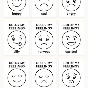 Color My Feelings – Printable Emotions Coloring Pages for Kids | SEL ...