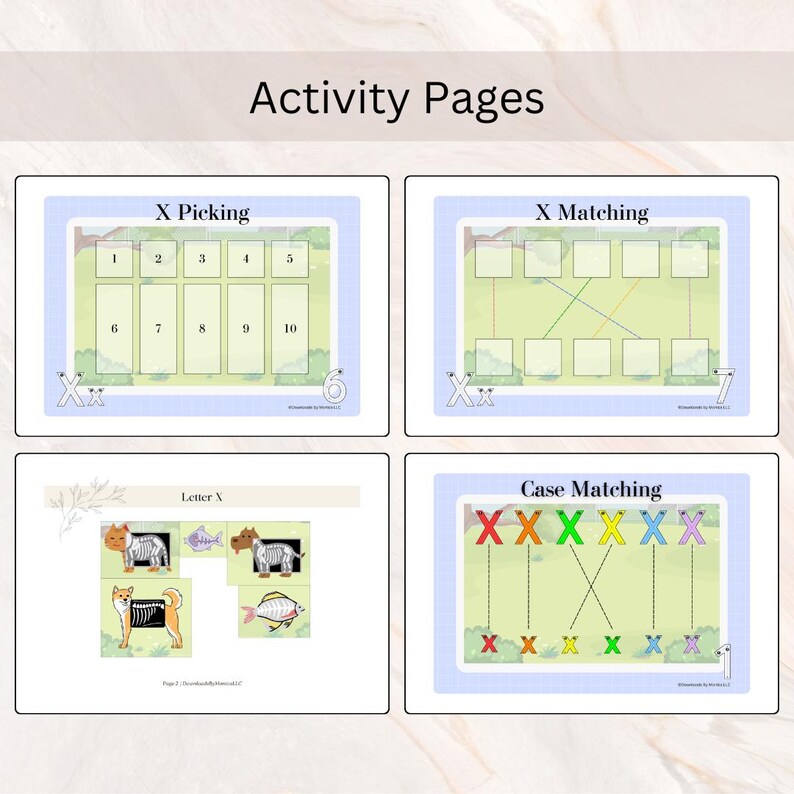 Letter X Busy Book | Alphabet Busy Book | Alphabet Activity | Preschool ...