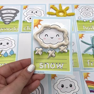 Weather Play Dough Mats | Printable Playdough Activity | Toddler ...