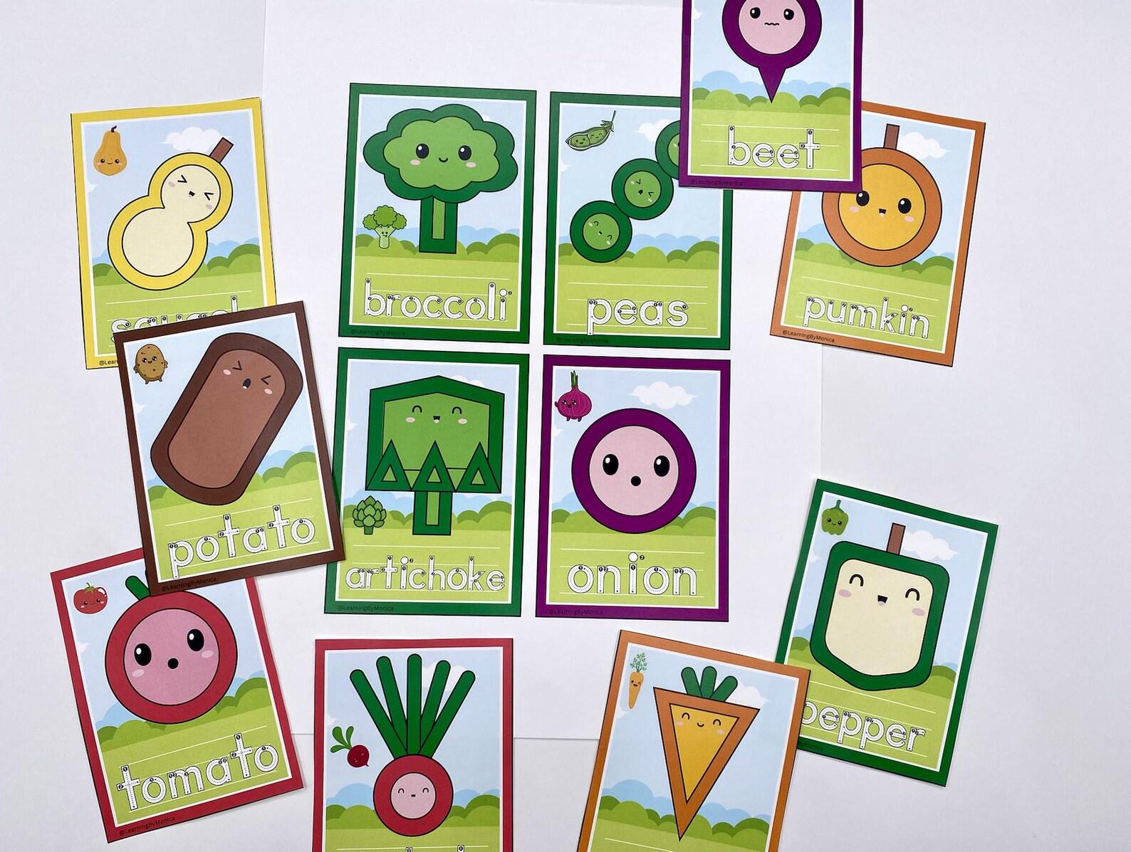 Vegetables Playdough Mats | Vegetables Playdoh Mat | Veggies Play Dough ...