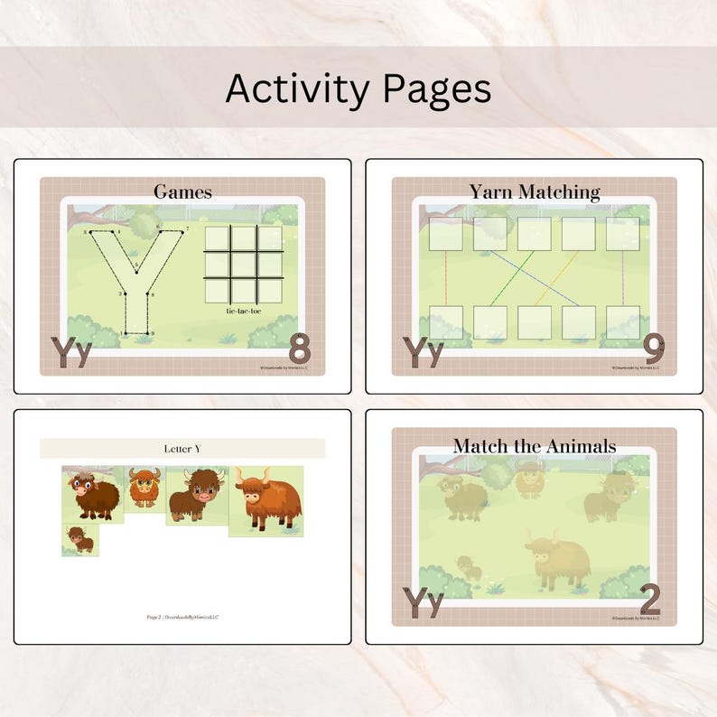 Letter Y Busy Book | Alphabet Busy Book | Alphabet Activity | Preschool ...