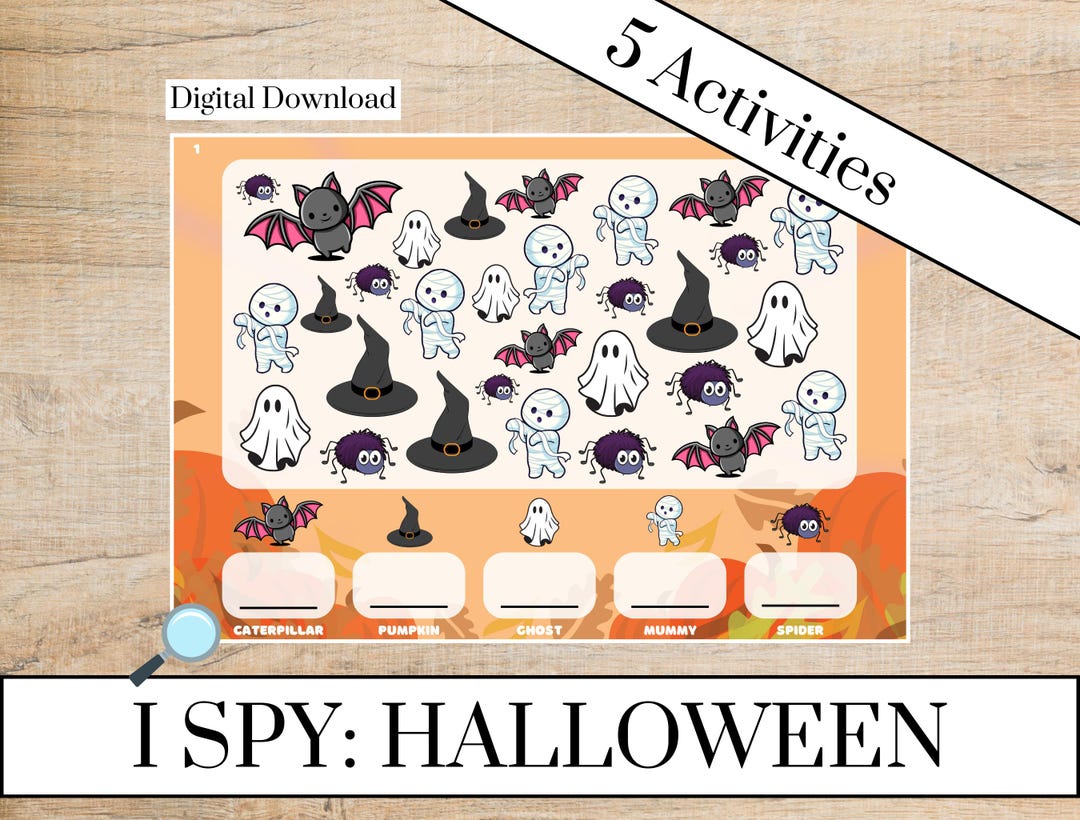 I Spy Halloween Counting Activity | Halloween Printable Counting ...
