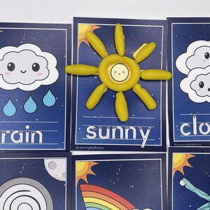 Weather Play Dough Mats | Playdoh Mat | Playdough Mats | Printable ...