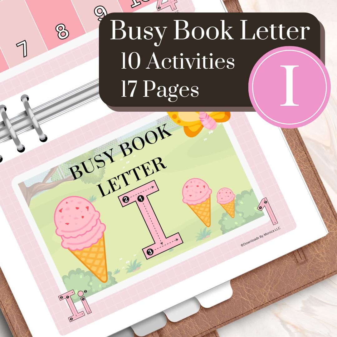 Letter I Busy Book | Alphabet Busy Book | Alphabet Activity | Preschool ...
