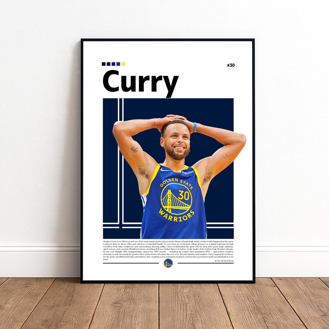 Steph Curry Poster | Golden State Warriors | Warriors Poster | NBA ...