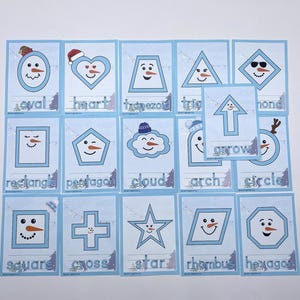 Snowman Shapes Play Dough Mats | Shape Playdoh Mats | Winter Playdough ...