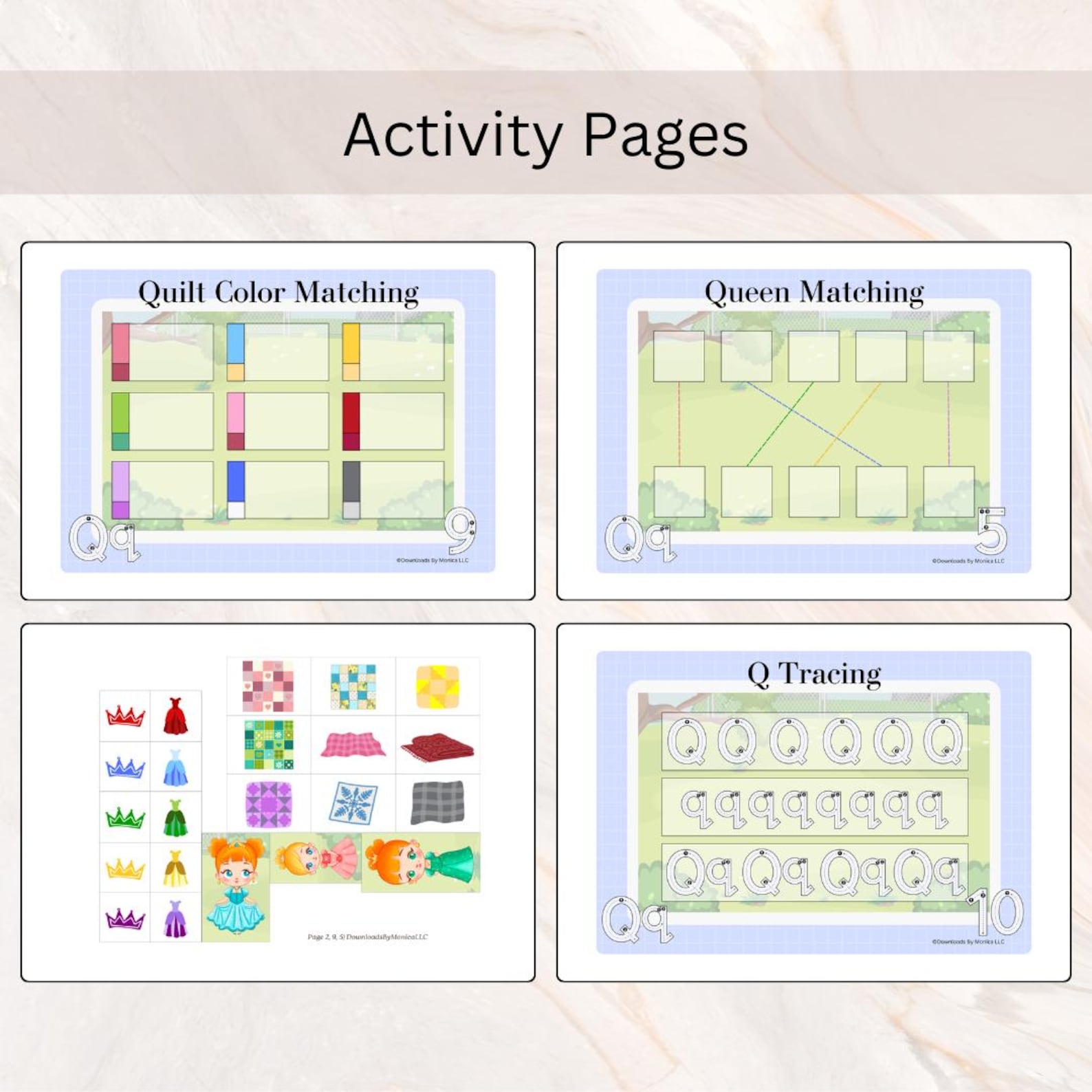 Letter Q Busy Book | Alphabet Busy Book | Alphabet Activity | Preschool ...