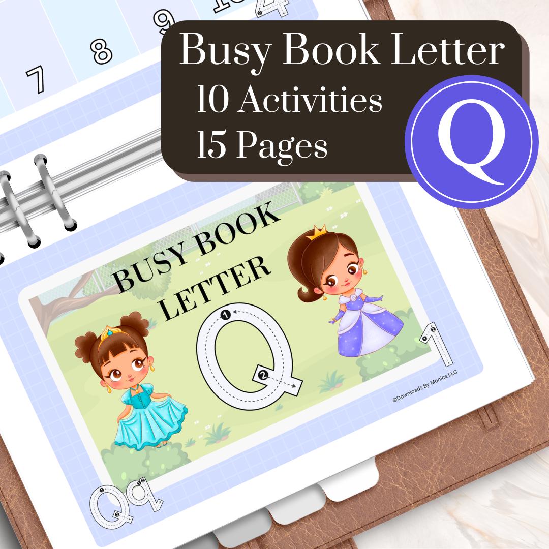Letter Q Busy Book | Alphabet Busy Book | Alphabet Activity | Preschool ...