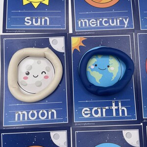 Solar System Play Dough Mat | Space Playdoh Mat | Astronomy Play Dough ...