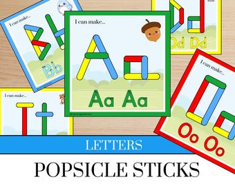 Alphabet Popsicle Sticks Activity | ABC Popsicle Stick Activity ...