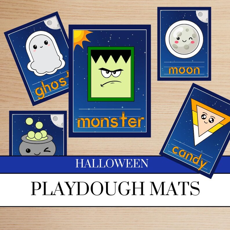 Halloween Play Dough Mats | Printable Halloween Activities | Kids ...