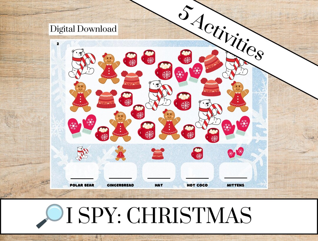 I Spy Winter Counting Activity | Winter Season Count Printable Counting ...