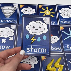Weather Play Dough Mats | Playdoh Mat | Playdough Mats | Printable ...
