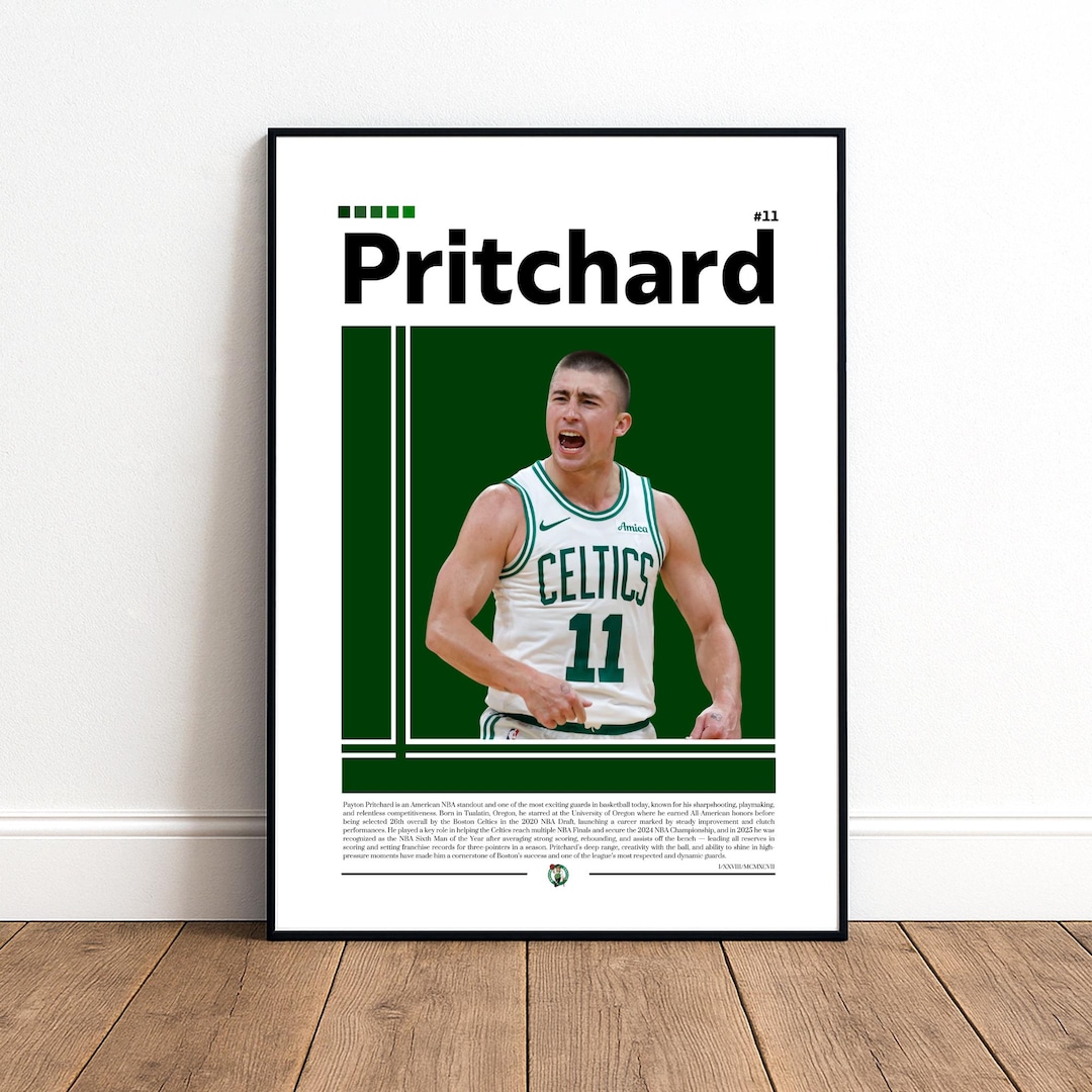 Payton Pritchard Poster | Boston Celtics | Celtics Poster | NBA Poster ...