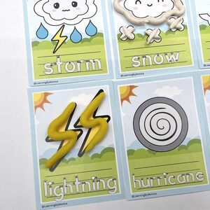 Weather Play Dough Mats | Printable Playdough Activity | Toddler ...