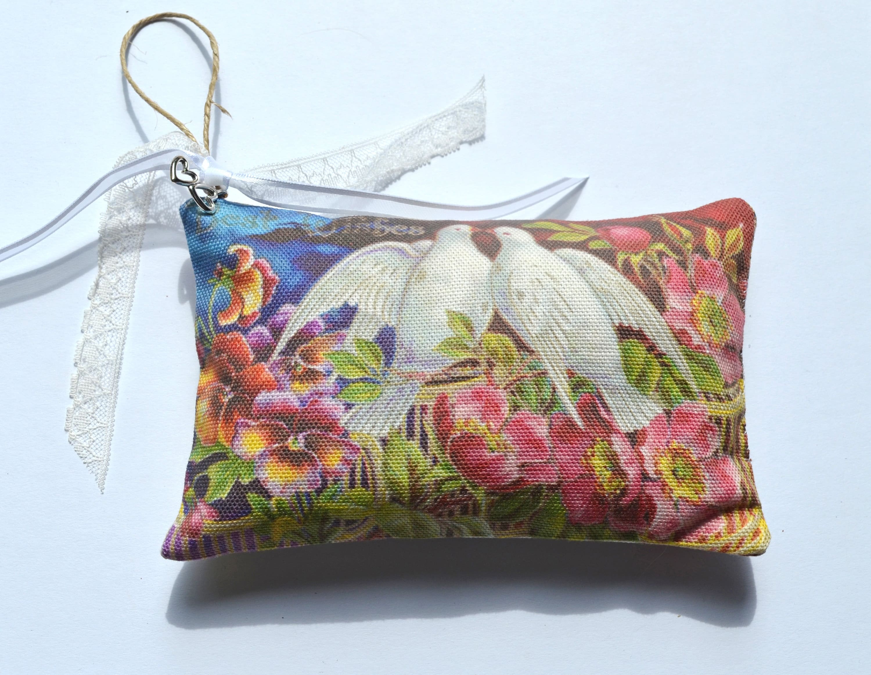Wedding Bridal Doves Lavender Sachet